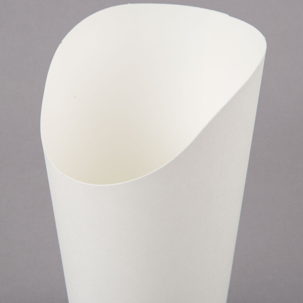 Choice Large 7.5 oz. White Paper Scoop Cup - 50/Pack