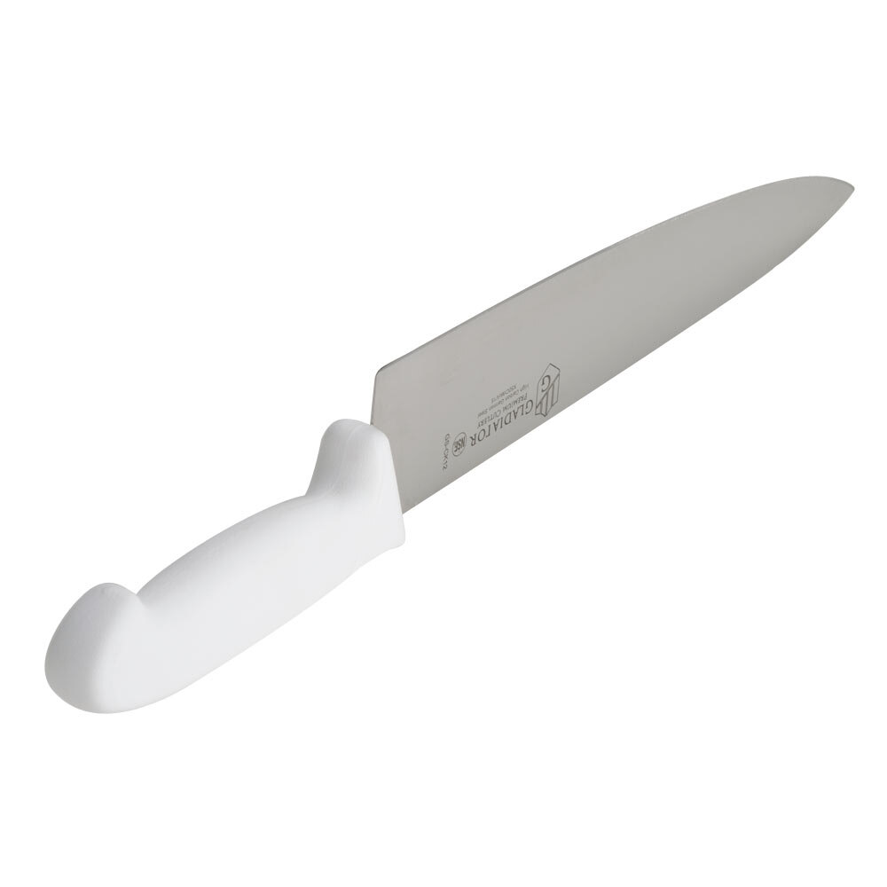 12" White Handle Chef Knife