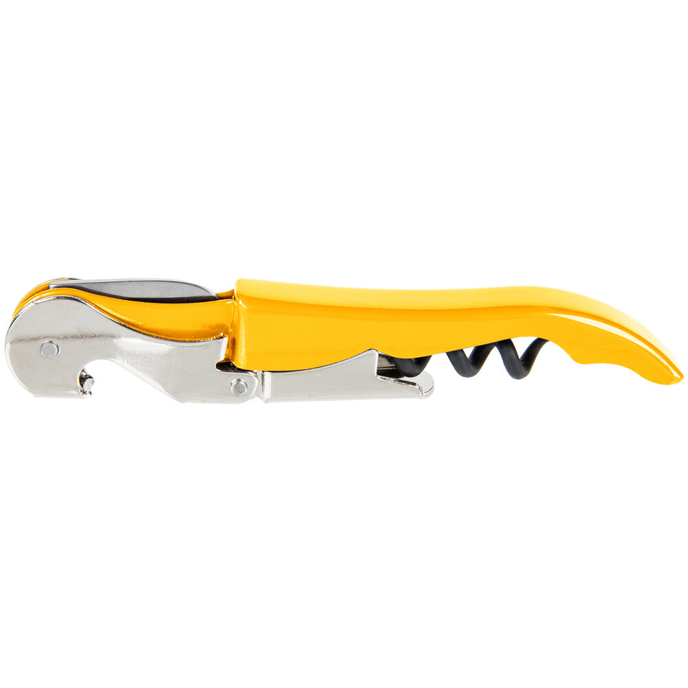 Pulltap's Original Customizable Waiter's Corkscrew with Yellow Handle ...