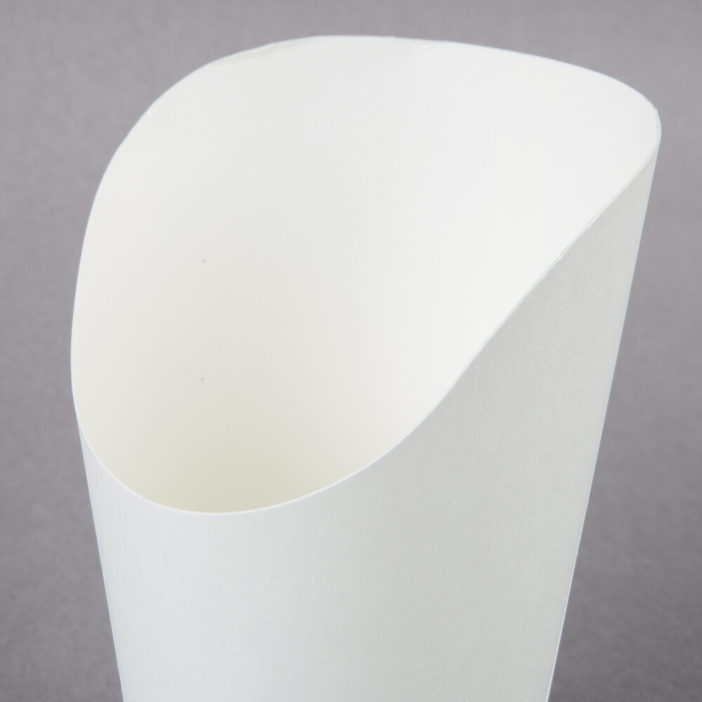 Choice Medium 5.5 oz. White Paper Scoop Cup - 50/Pack