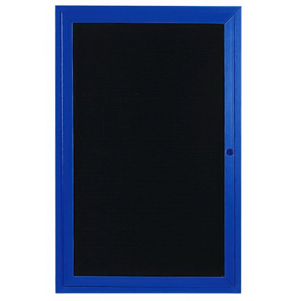 Aarco OADC2412B 24" x 12" Enclosed Hinged Locking 1 Door Powder Coated ...