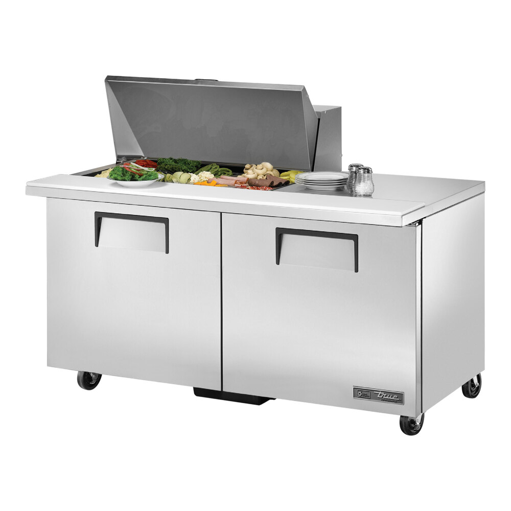 True TSSU-60-15M-B-HC 60 3/8" Mega Top Refrigerated Sandwich Prep Table ...