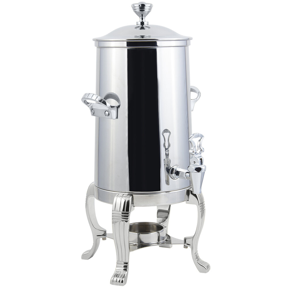 Bon Chef 41001C Aurora 2 Gallon Stainless Steel Coffee Chafer Urn with ...