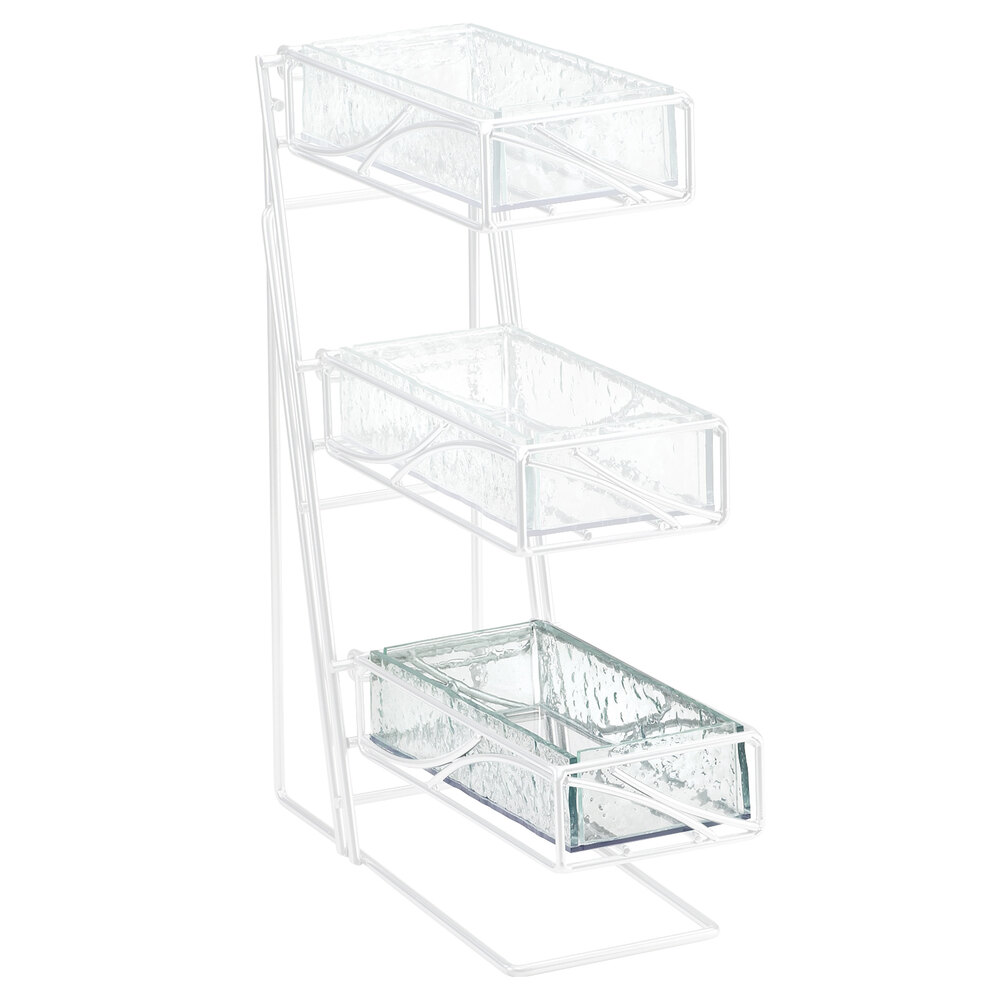 Cal-Mil C1235INSERT Faux Glass Flatware Display Bin