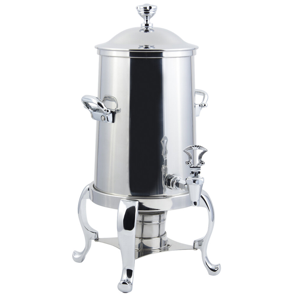 Bon Chef 49103C Roman 3.5 Gallon Stainless Steel Coffee Chafer Urn with ...