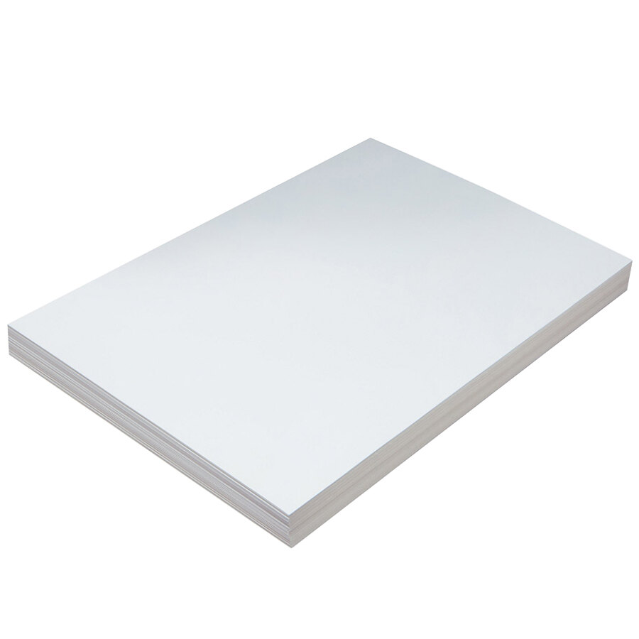 Pacon 5214 18" x 12" Heavy Weight White Tagboard - 100/Pack