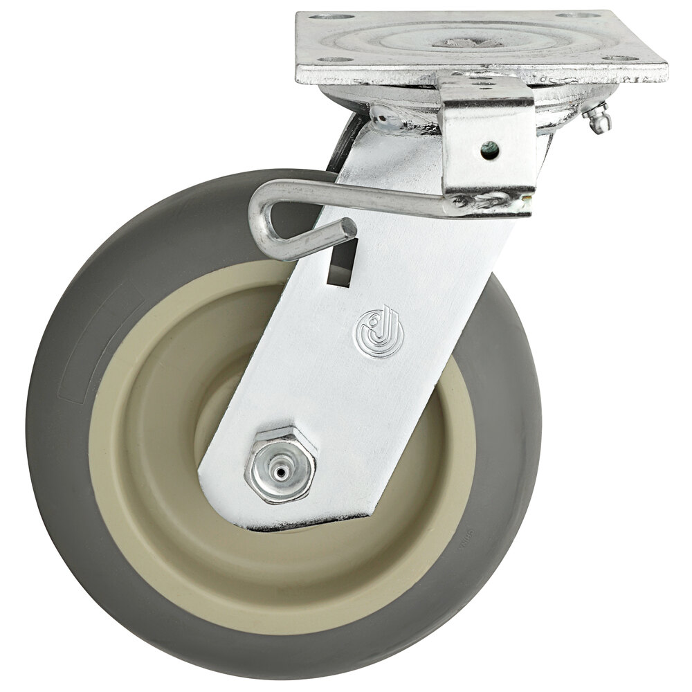 Metro 6" Locking Swivel Plate Caster | WebstaurantStore