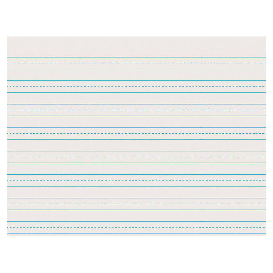 Pacon 2637 8 1/2" x 11" White Skip-A-Line 1/4" Dotted 1/2" Ruled Ream ...