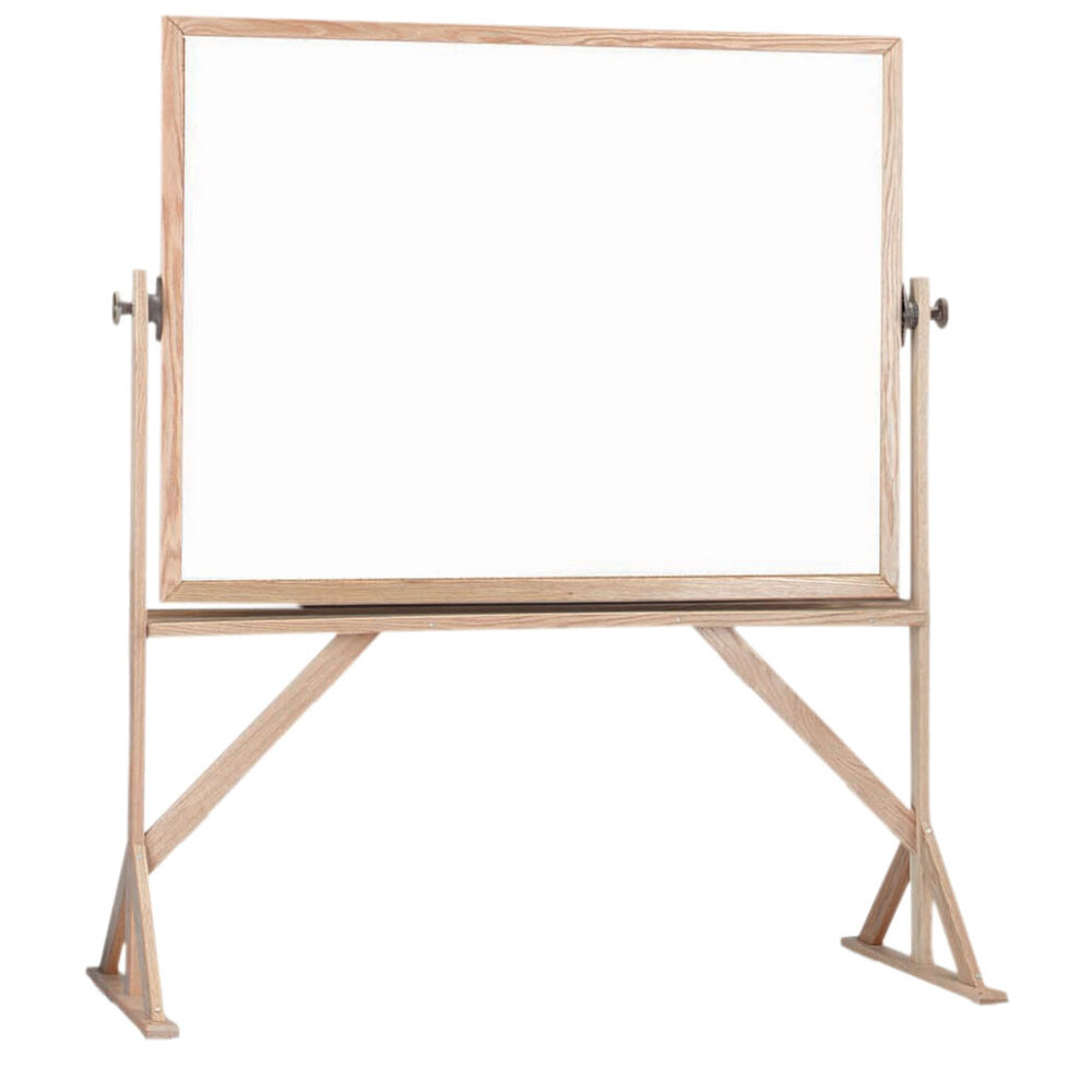 Aarco WRS4260 60" x 42" Reversible Free Standing White Porcelain ...