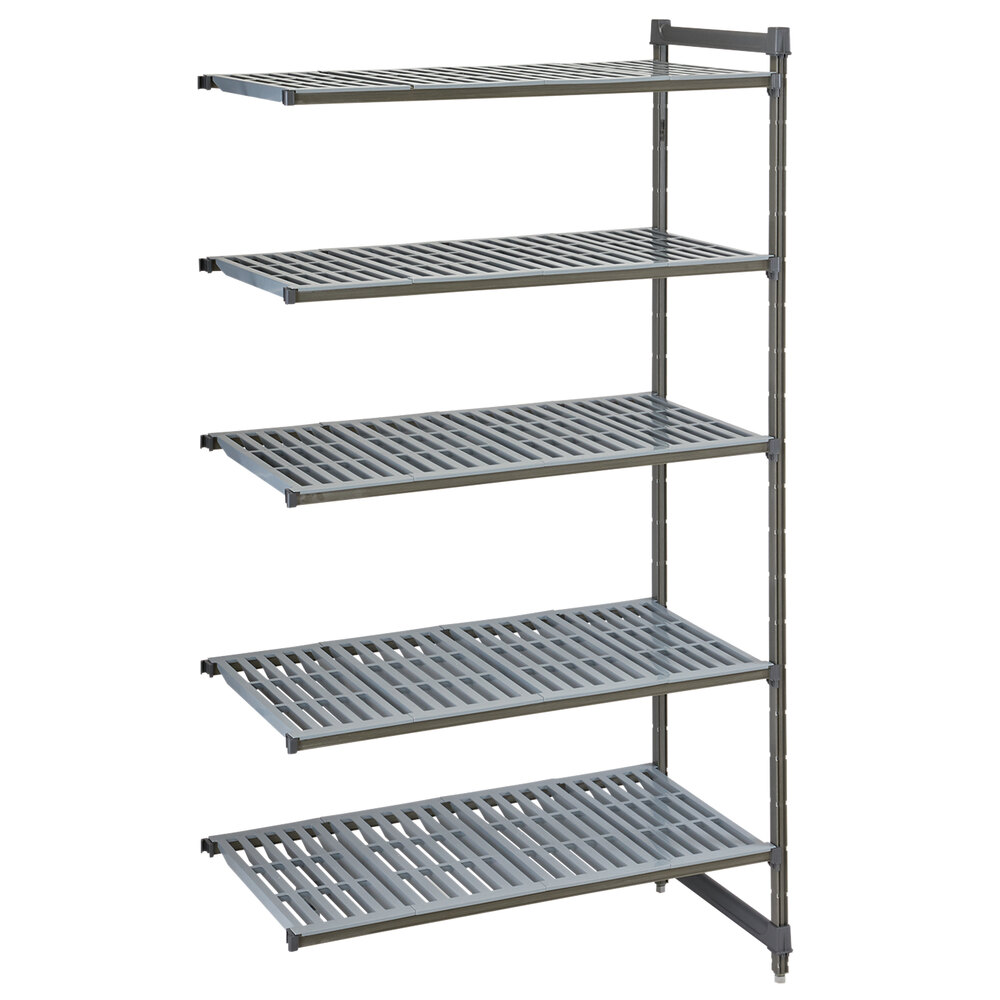 Cambro CBA183084V5580 Camshelving® Basics Plus Vented 5-Shelf Add On ...