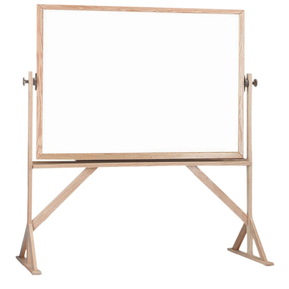 Aarco WRC4872 72" x 48" Reversible Free Standing White Melamine ...
