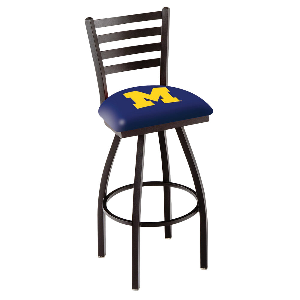 Holland Bar Stool L01430MichUn University of Michigan Swivel Stool with ...