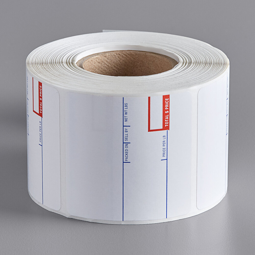Cardinal Detecto 6600-3002 2 5/16" x 2 3/8" Pre-Printed Thermal Label ...
