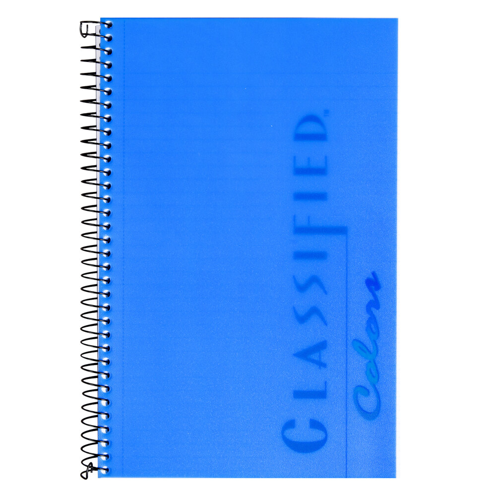 TOPS 73506 Classified Colors 5 1/2" x 8 1/2" Narrow Ruled White ...