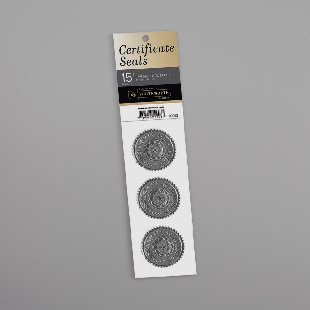 Silver Seals For Certificates