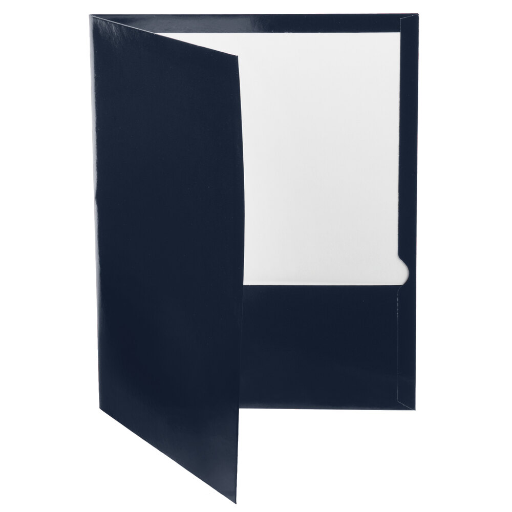 Oxford 51743 Letter Size 2-Pocket High Gloss Laminated Paper Pocket ...