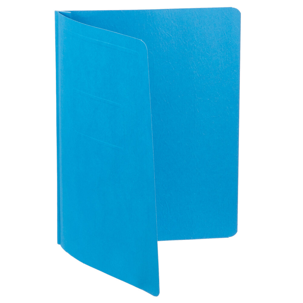 Oxford 52501EE 8 1/2" x 11" Light Blue Report Cover with 3 Fasteners ...