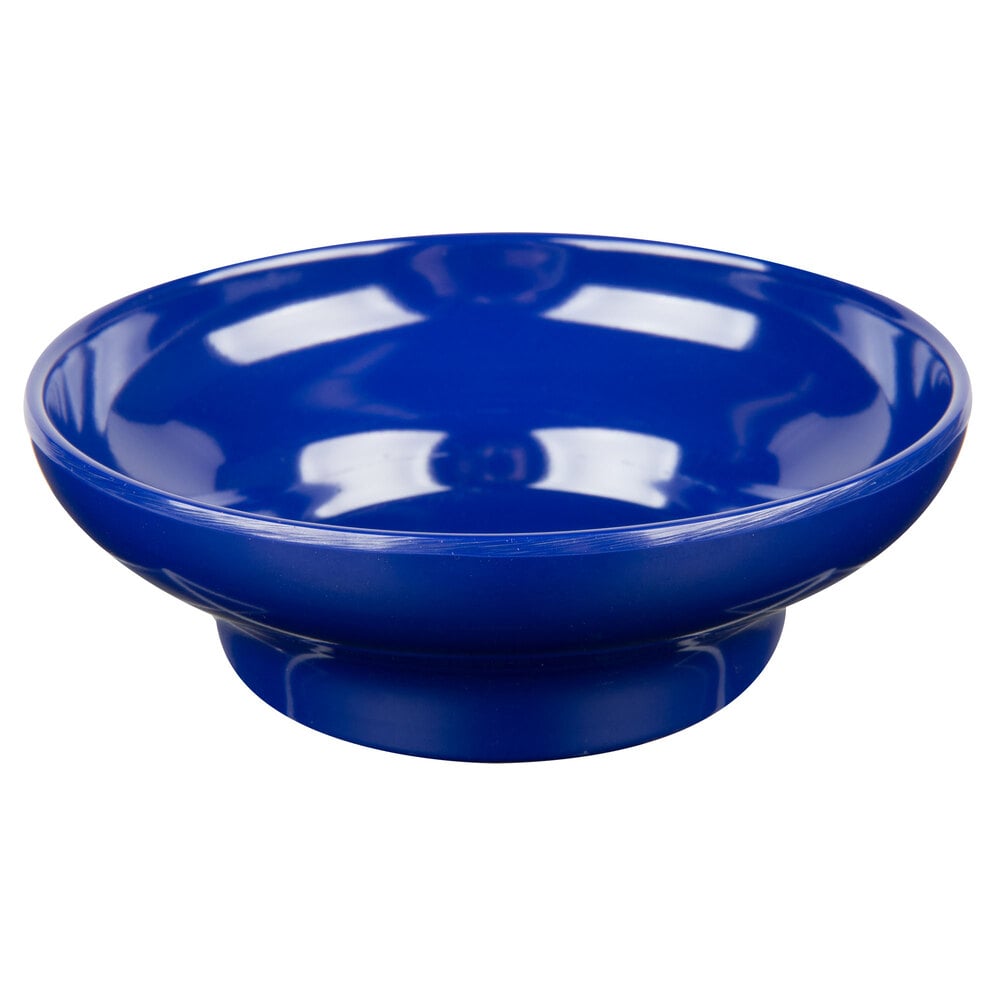 Thunder Group ML352CB1 Melamine 8 oz. Cobalt Blue Salsa Dish - 12/Pack