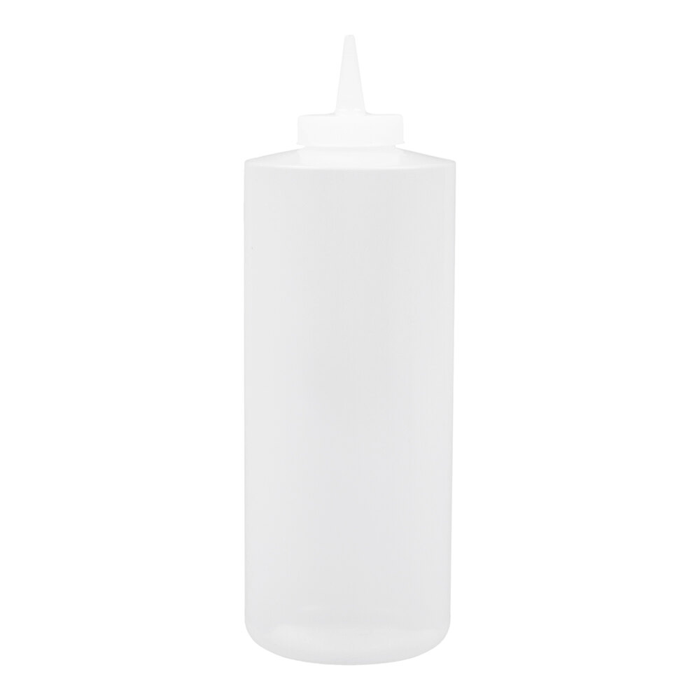 TableCraft 32C 32 oz. Clear Squeeze Bottle - 12/Pack