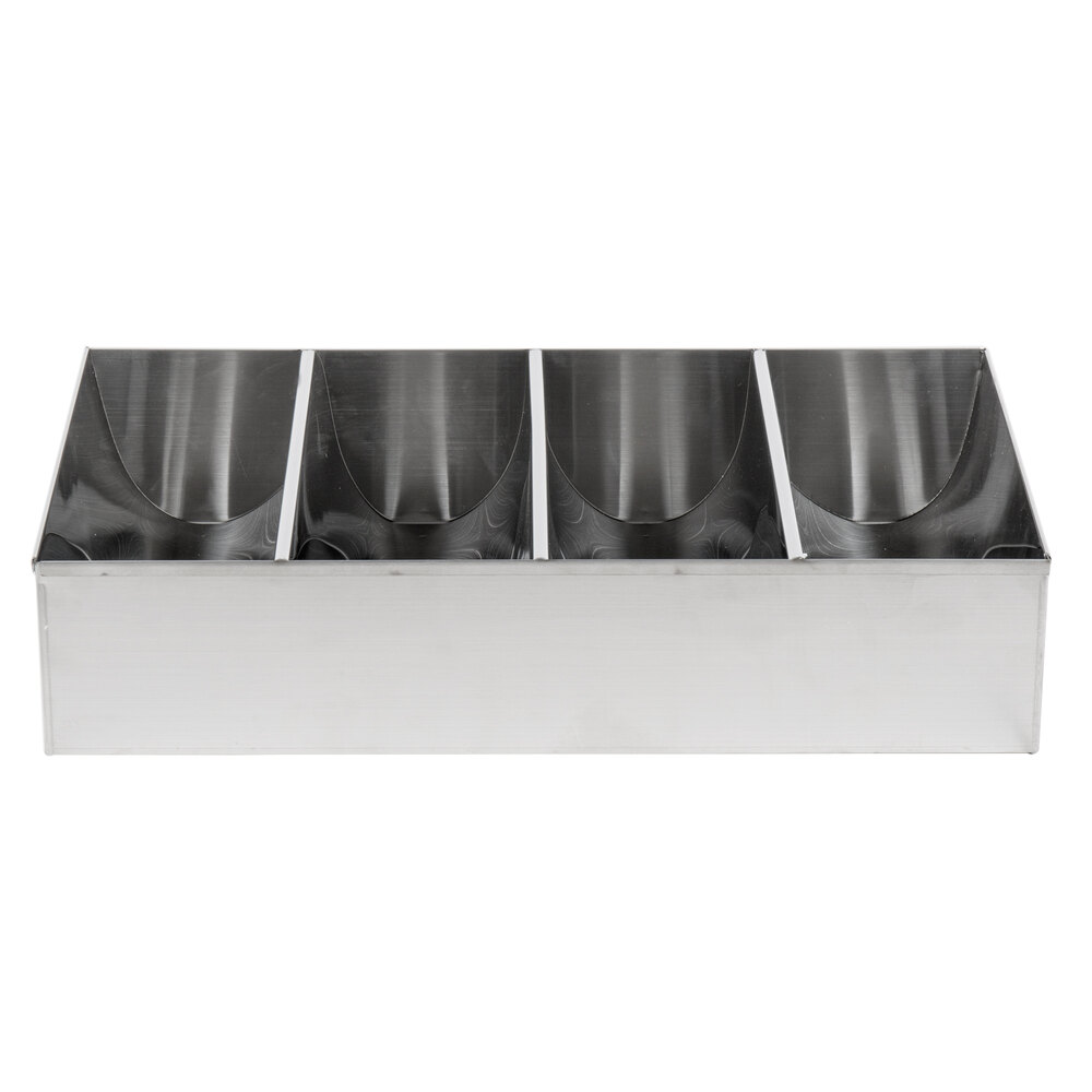 Choice 4-Compartment Cutlery Box (Stainless Steel)