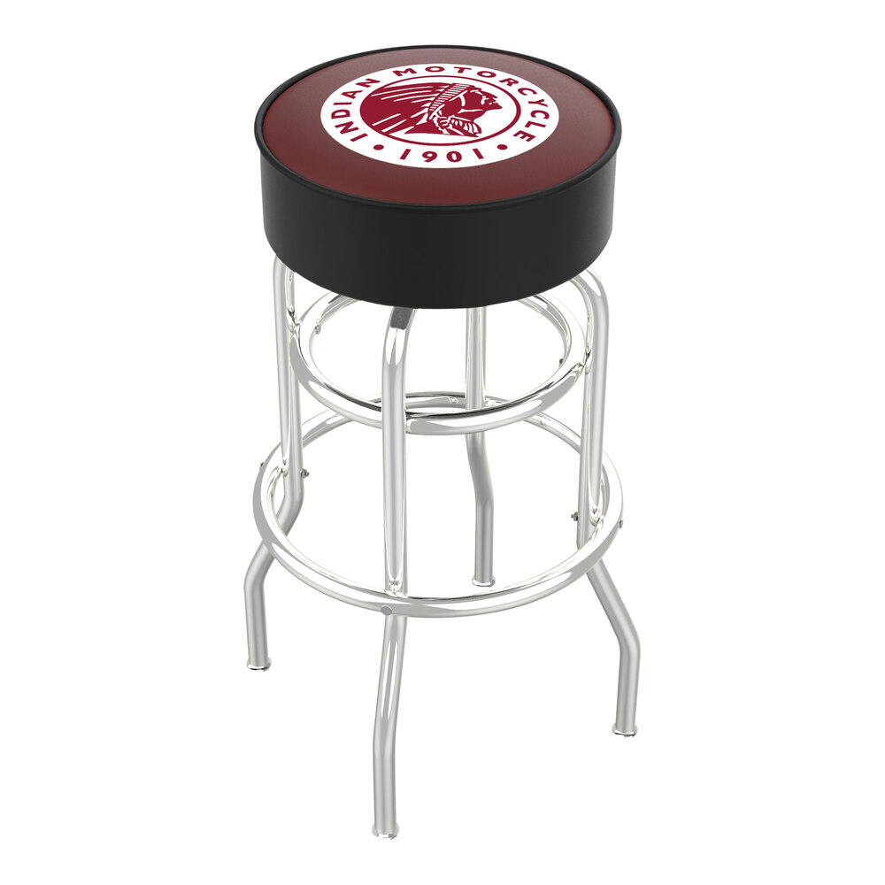 Holland Bar Stool L7C130Indn-HD Indian Motorcycle Double Ring Swivel ...