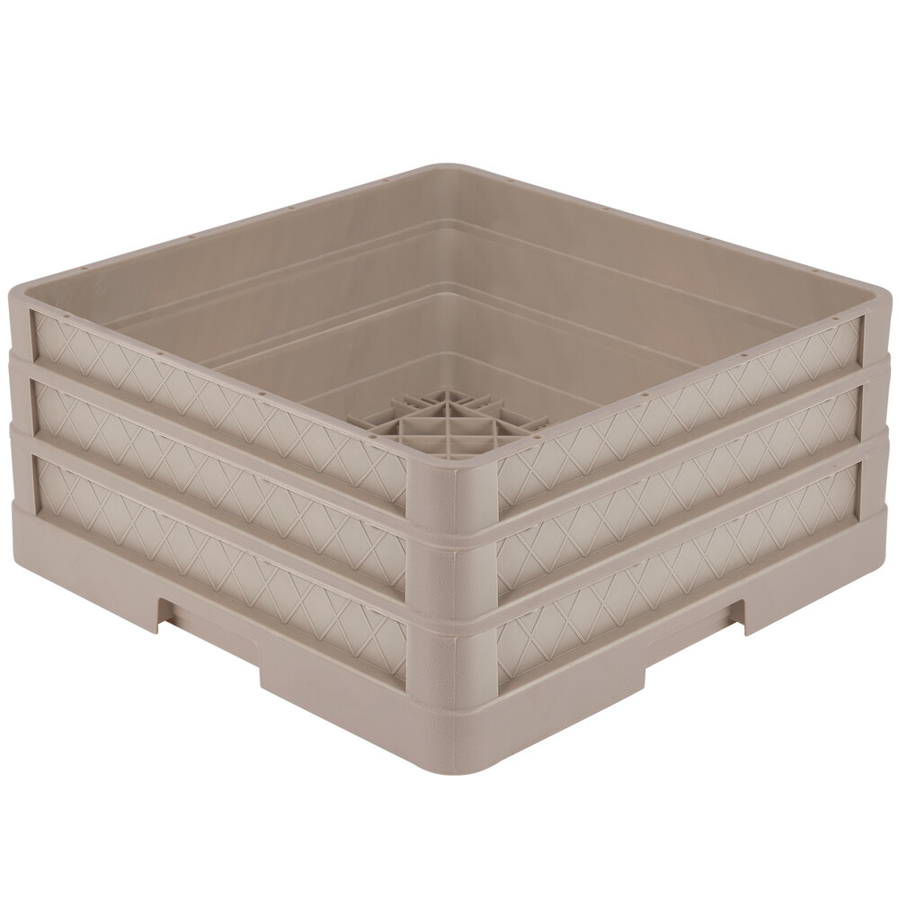 Vollrath CR1AA Traex® Full-Size Beige 7 1/2" Open Rack with Closed ...