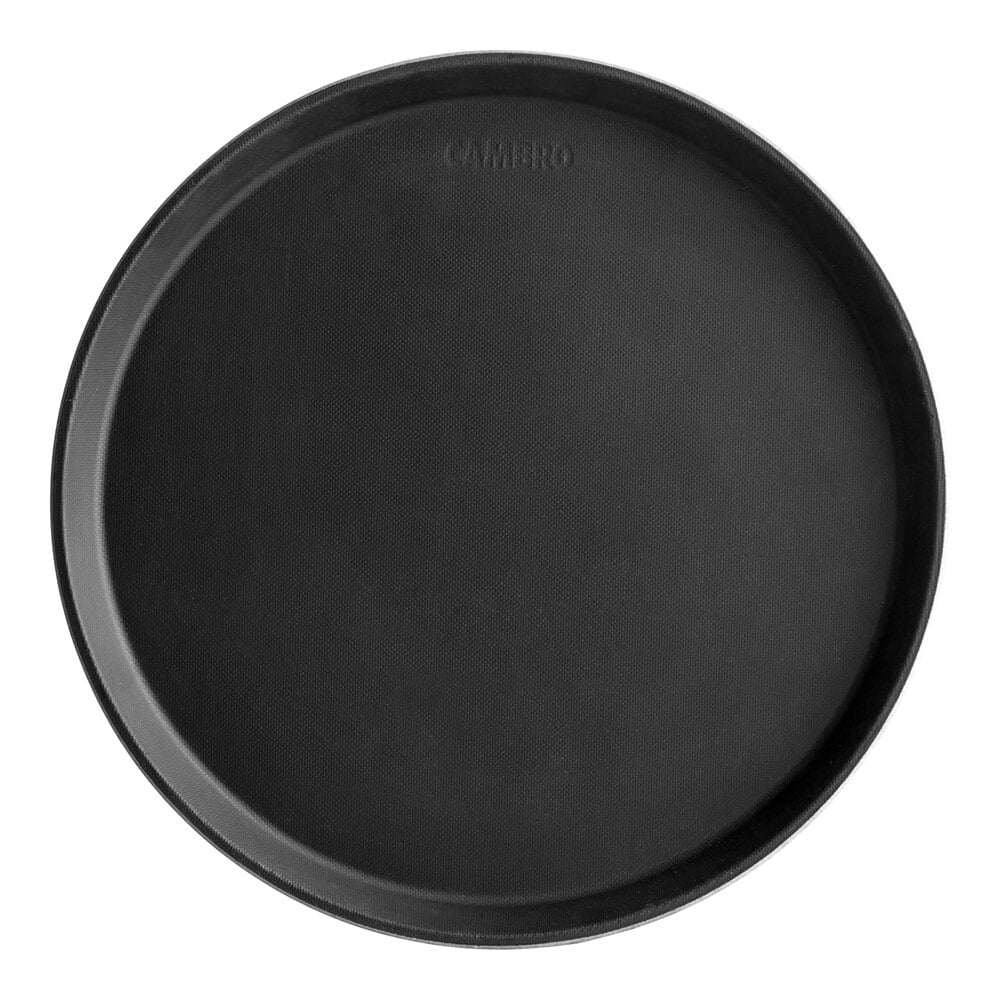 Cambro 1400CT110 Camtread® 14" Black Non-Skid Serving Tray