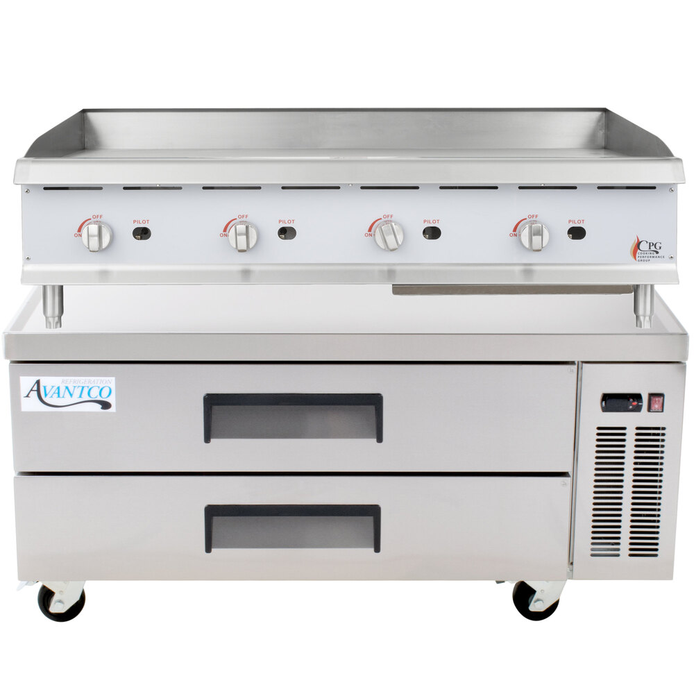 Cooking Performance Group 48GMRBNL 48" Gas Countertop Griddle with ...