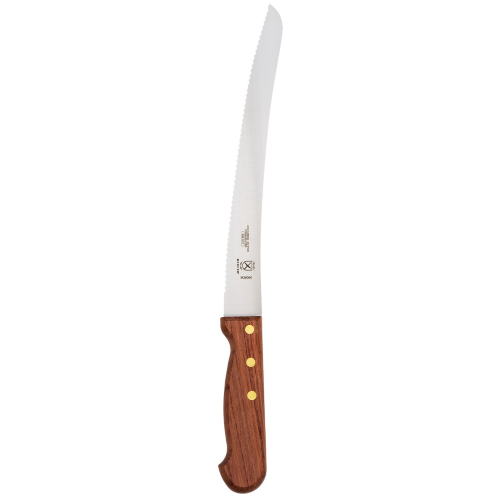 Mercer Culinary M26060 Praxis® 10" Wavy Edge Curved Bread Knife with ...