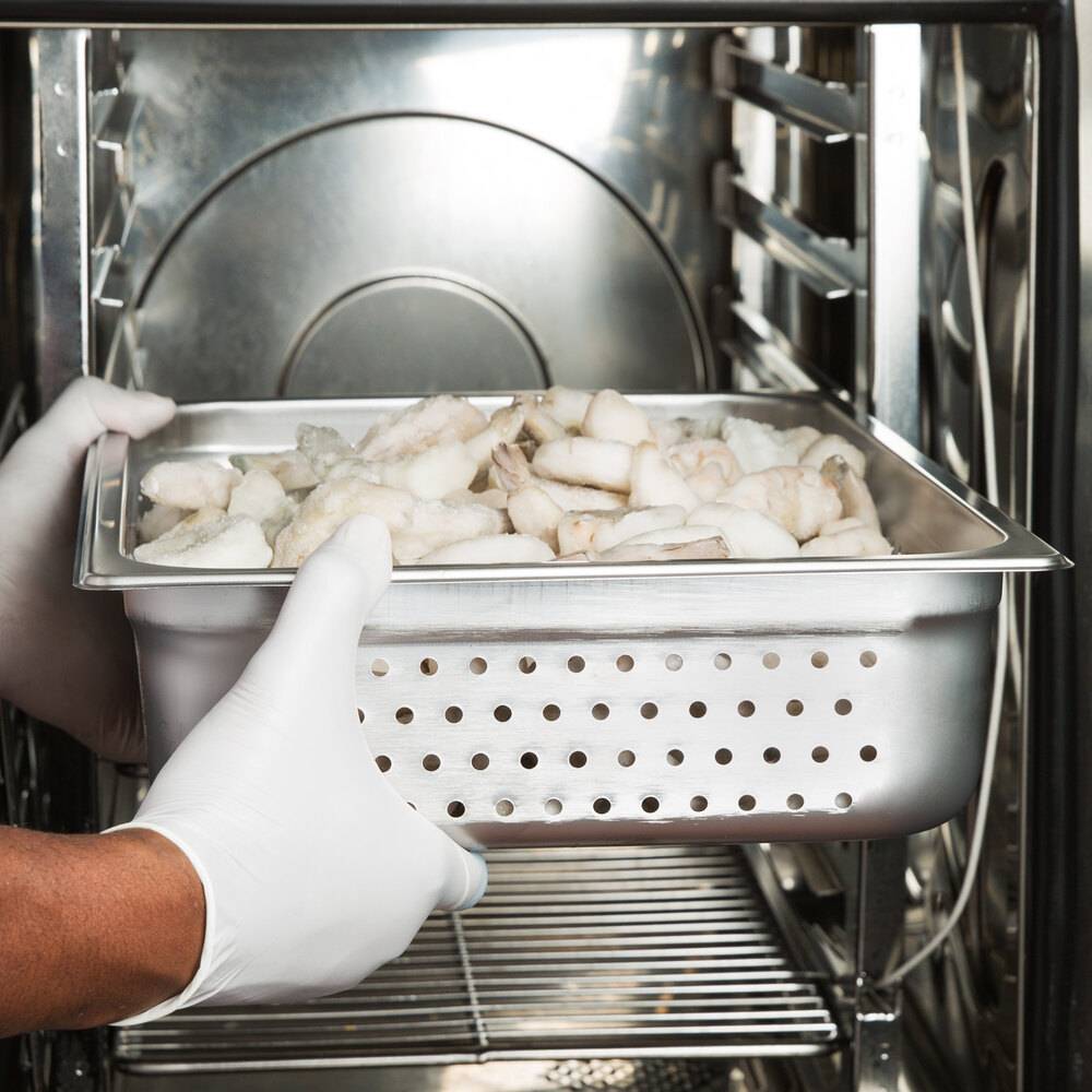 Choice Full Size 4" Deep Anti-Jam Perforated Stainless Steel Steam ...