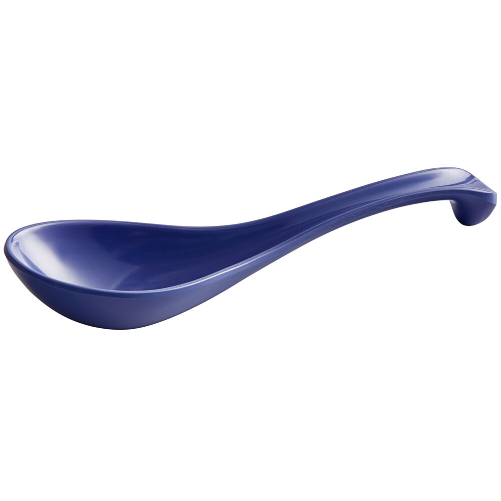 Thunder Group 7000B 1 oz. Purple Melamine Asian Soup Spoon / Appetizer ...