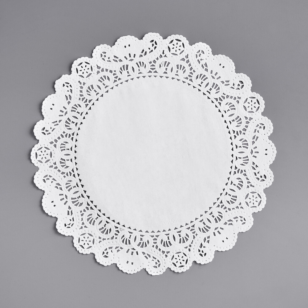 12" Paper Lace Doilies - Round - 500/Pack