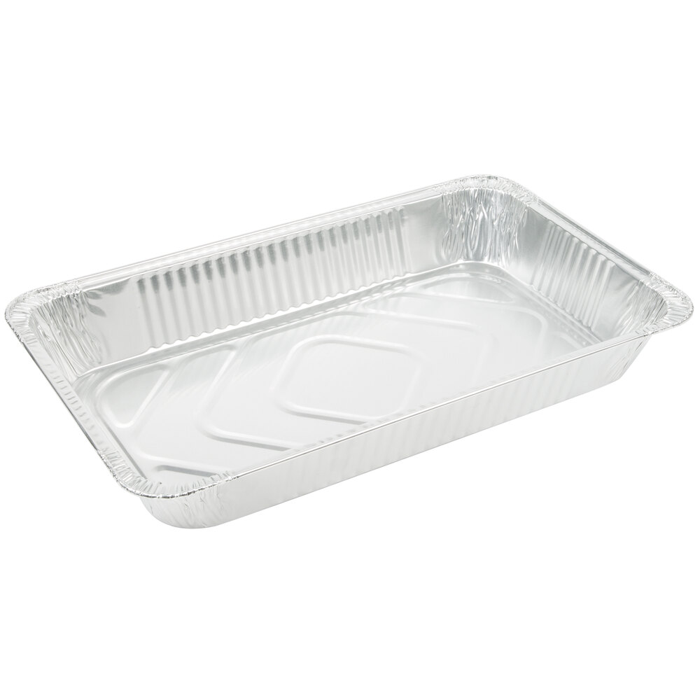 Western Plastics Full Size Heavy-Duty Foil Steam Table Pan 3 3/8" Deep ...