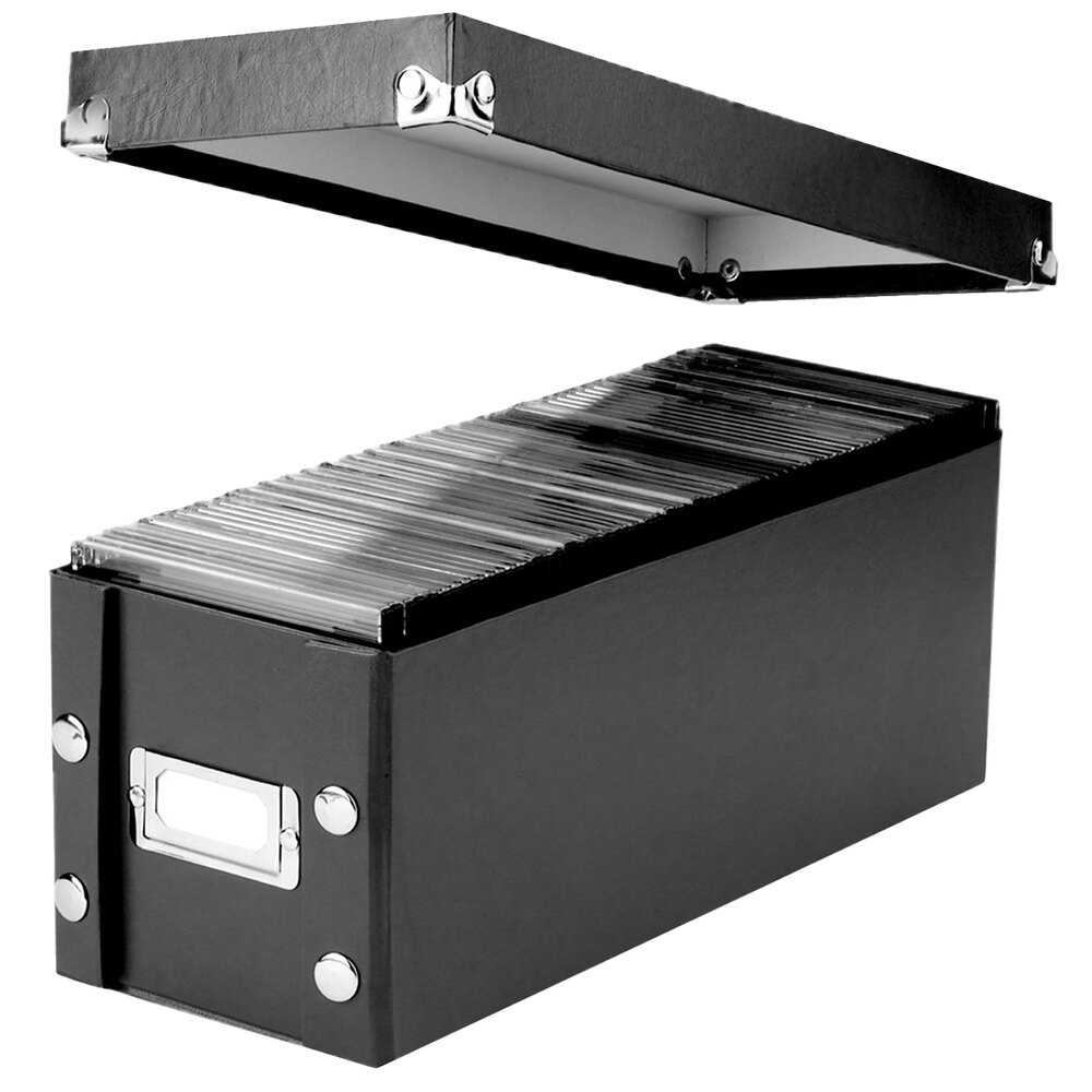 Snap N Store SNS01521 5 1 4 X 14 X 5 3 4 Black Media Storage Box