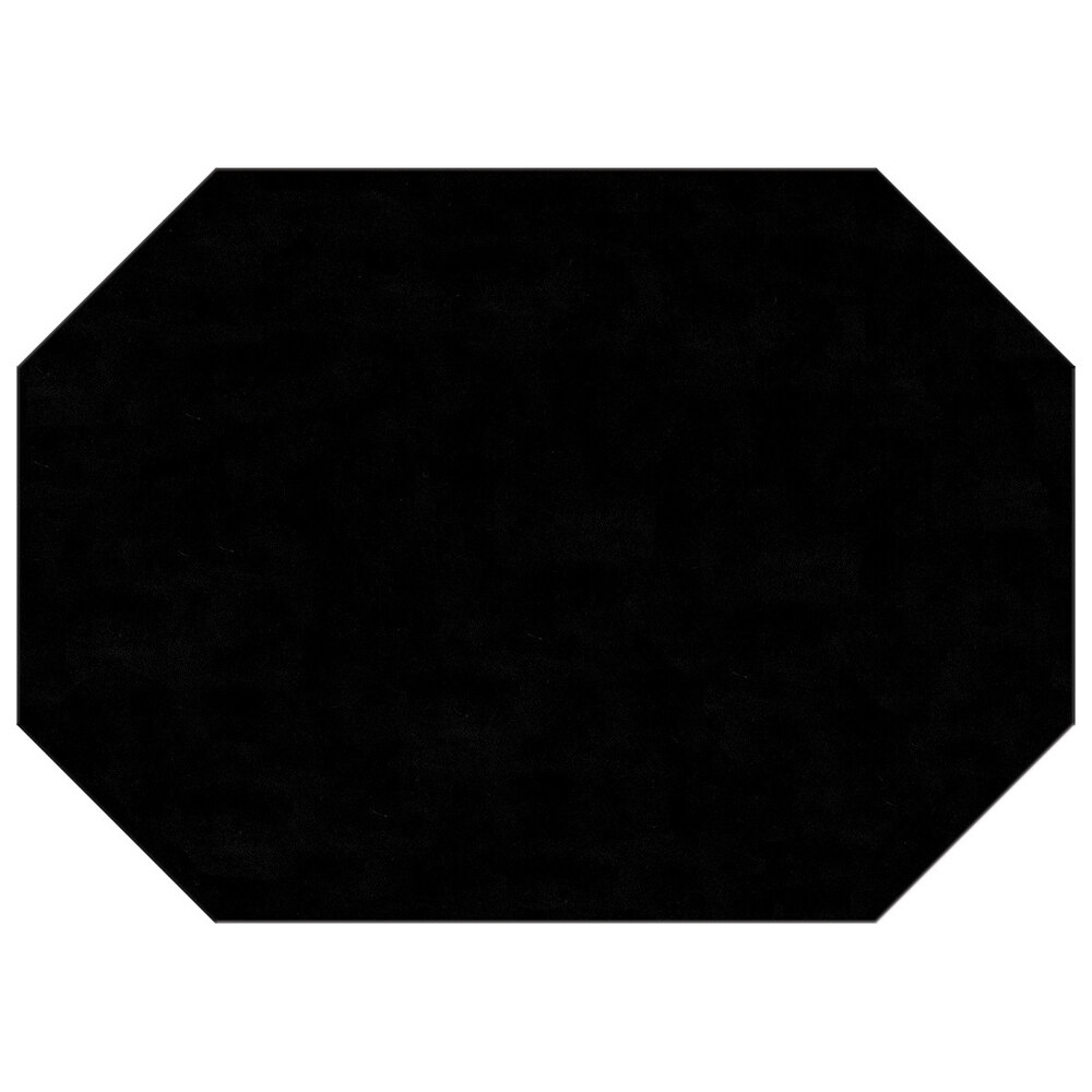 H. Risch, Inc. PLACEMATOCT16X11.375BLACK 16" x 11 3/8" Customizable ...