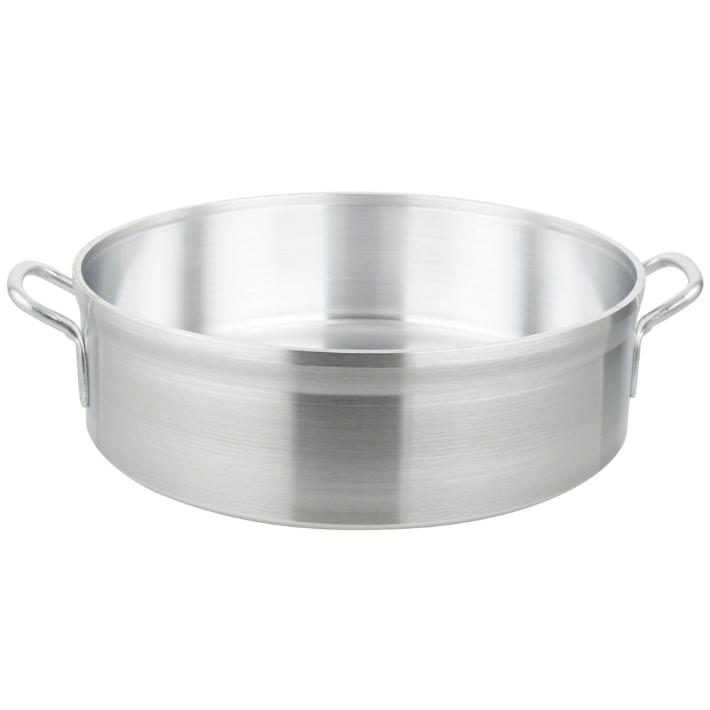 Vollrath 68224 24 Qt. Aluminum Brazier Pan
