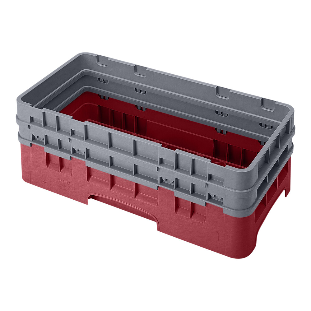 Cambro HBR578416 Cranberry Camrack Half Size Open Base Rack with 2 ...