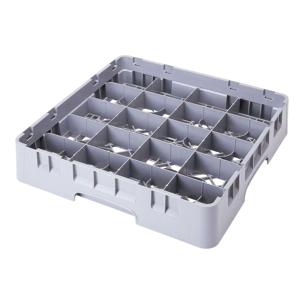 Cambro 20C258151 Camrack 2 5/8" High Soft Gray 20 Compartment Full Size ...