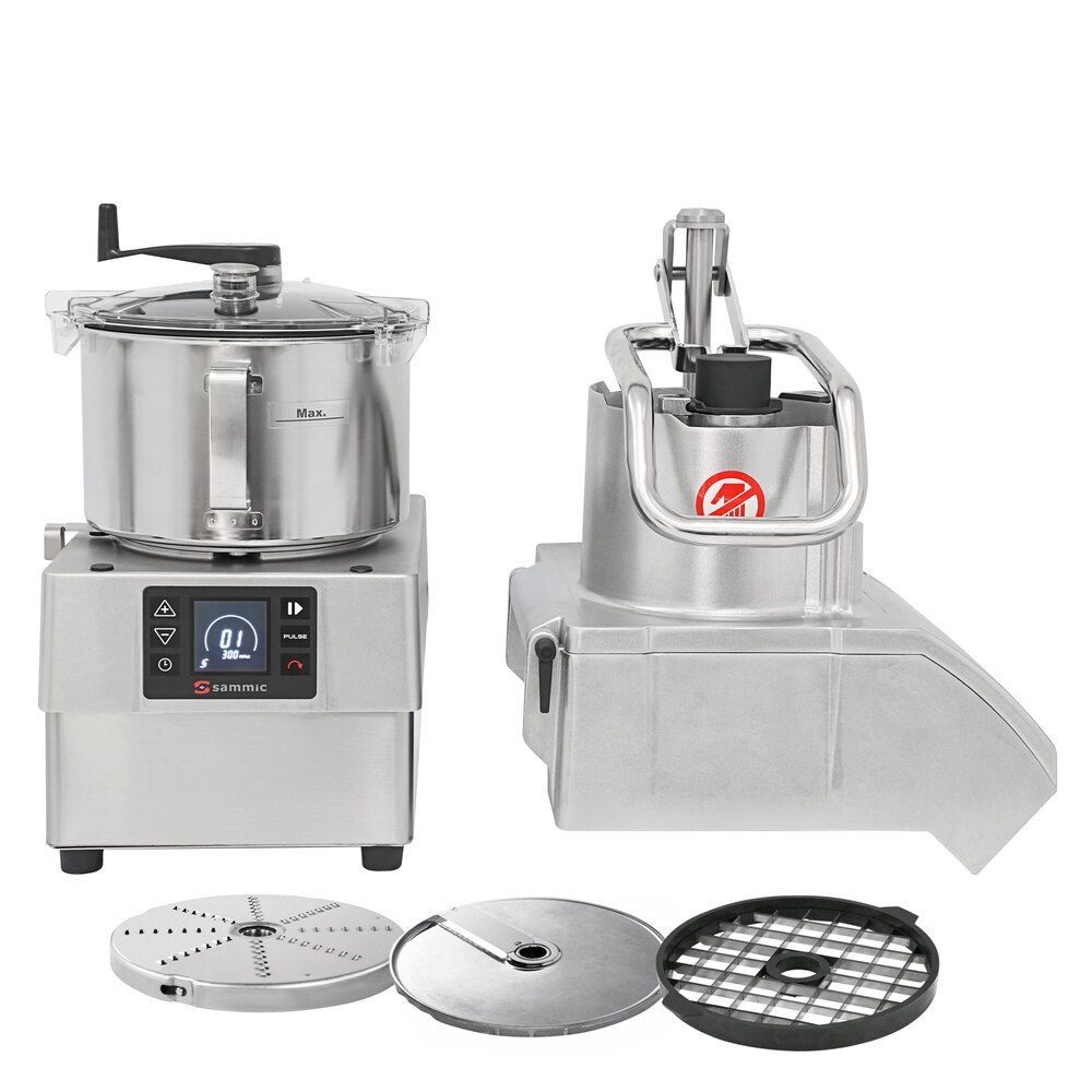 Sammic CK-45V Dice Variable-Speed Combination Food Processor with 5.5 ...