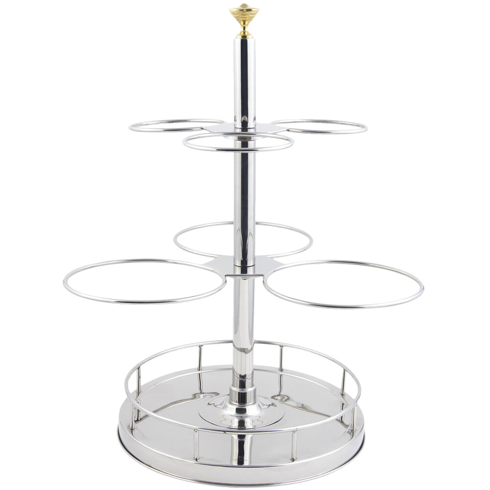 Bon Chef 61100 18" x 18" x 26 3/4" Stainless Steel Revolving Condiment ...
