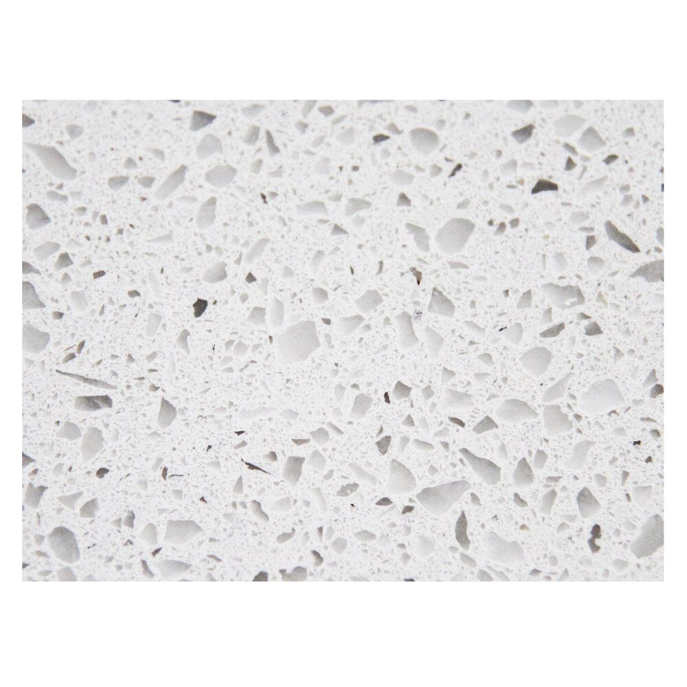 Art Marble Furniture Q403 24" x 30" Snow White Quartz Tabletop