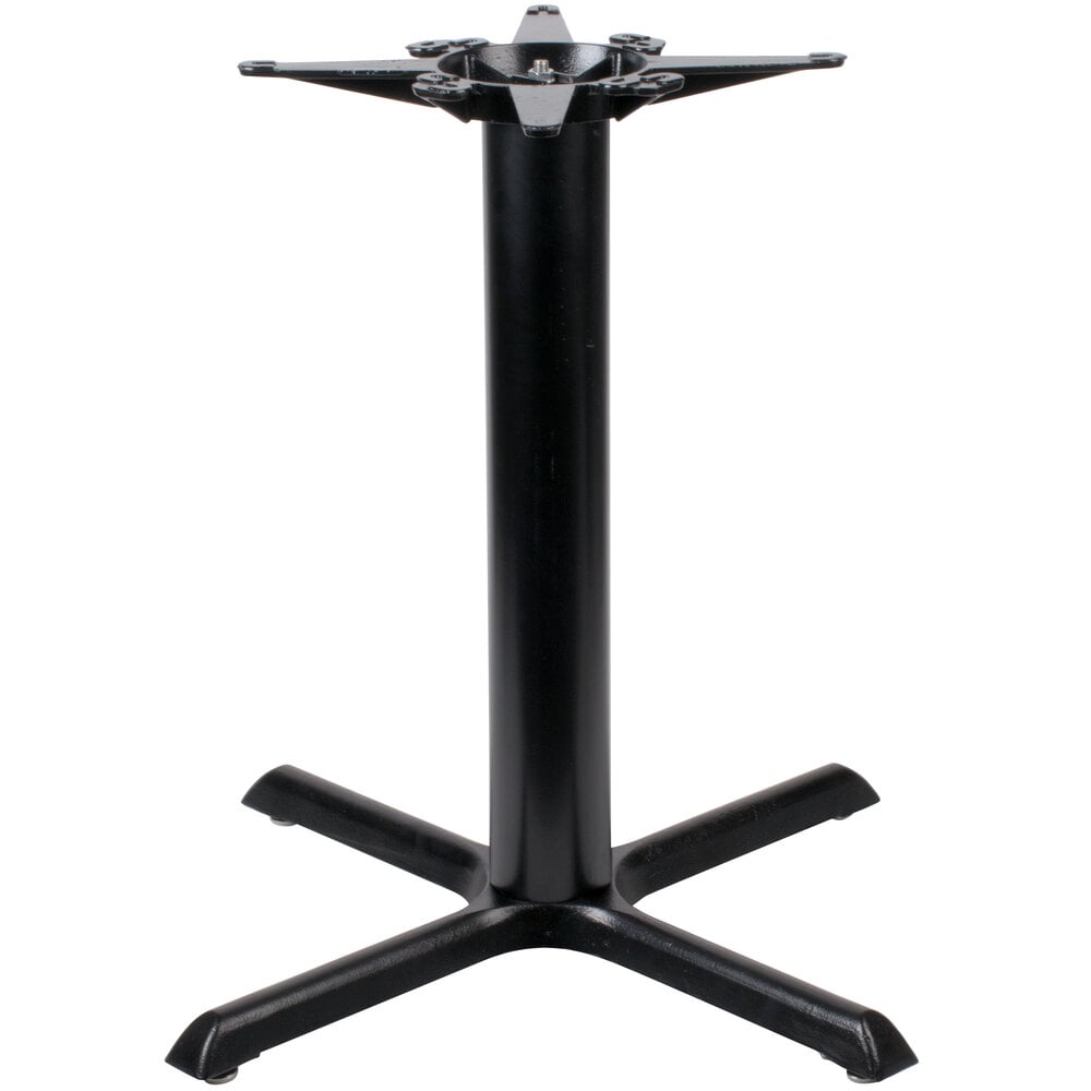 Lancaster Table & Seating Cast Iron 30" x 30" Black 4 1/2" Standard ...