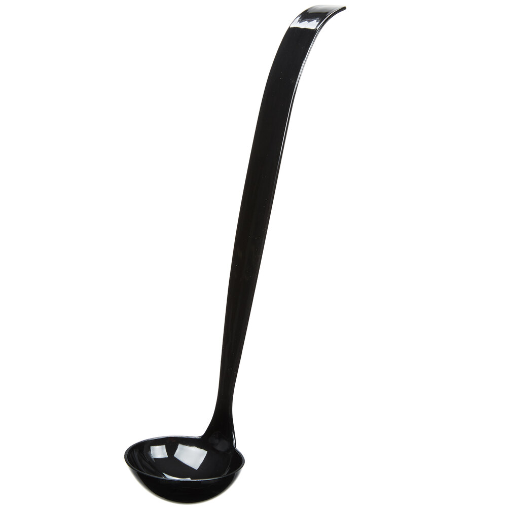 Black Plastic Ladle, 2 oz. - 48/Case | WebstaurantStore