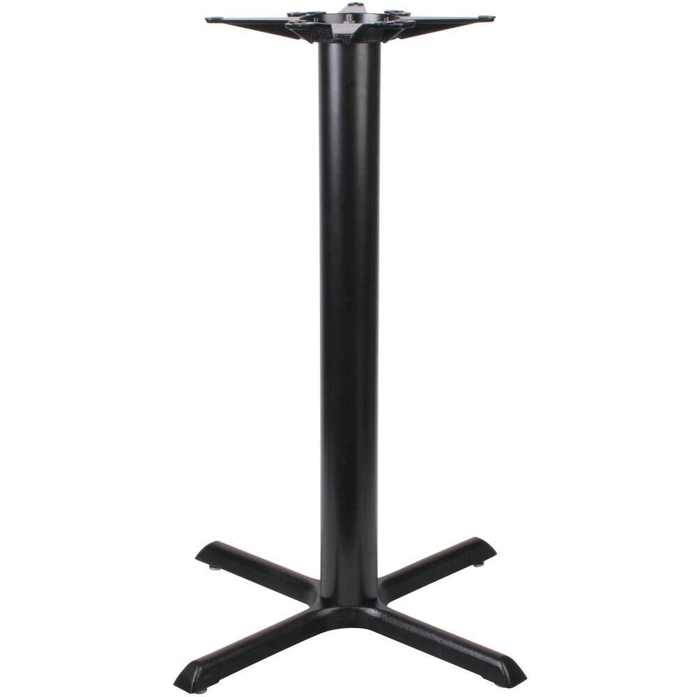 Lancaster Table & Seating Cast Iron 30" x 30" Black 4 1/2" Bar Height ...