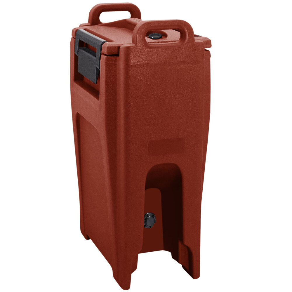 Cambro UC500PL402 Ultra Camtainer® 5.25 Gallon Brick Red Insulated Soup ...