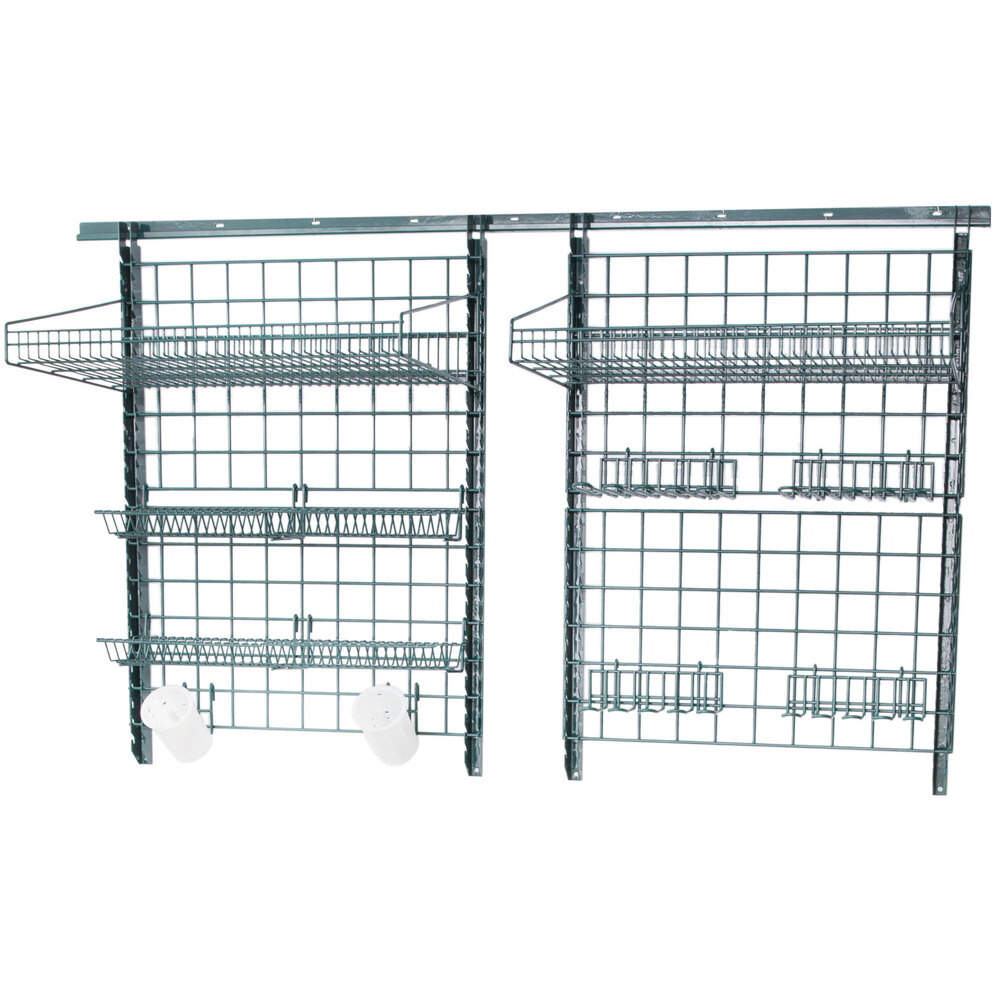 Metro SmartWall G3 Dish Wash Task Station Kit with Four 30" Wall Grids ...