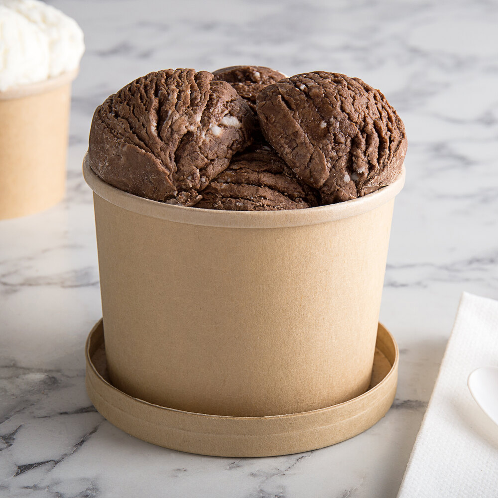 EcoChoice 16 oz. Kraft Paper Food Cup with Vented Lid - 250/Case