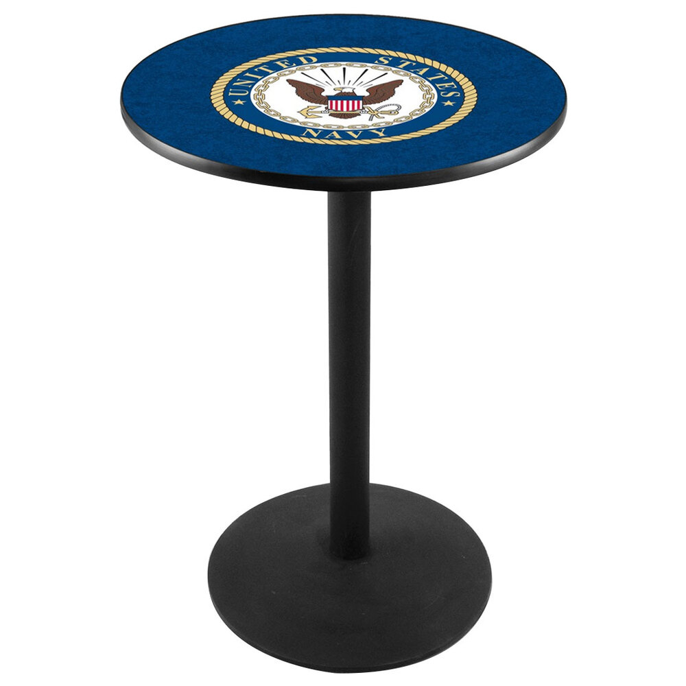 Holland Bar Stool 30" Round United States Navy Counter Height Pub Table ...