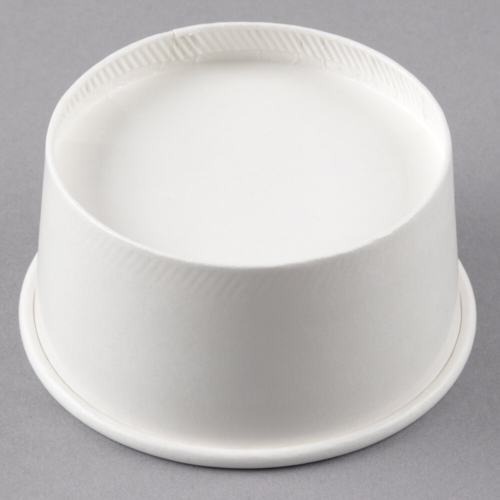 Choice 6 oz. White Double Poly-Coated Paper Food Cup - 50/Case