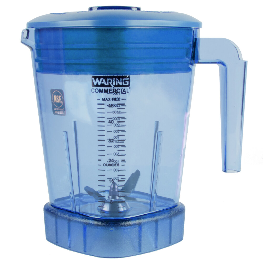 Waring CAC93X-06 The Raptor 48 oz. Blue Copolyester Colored Blender Jar ...